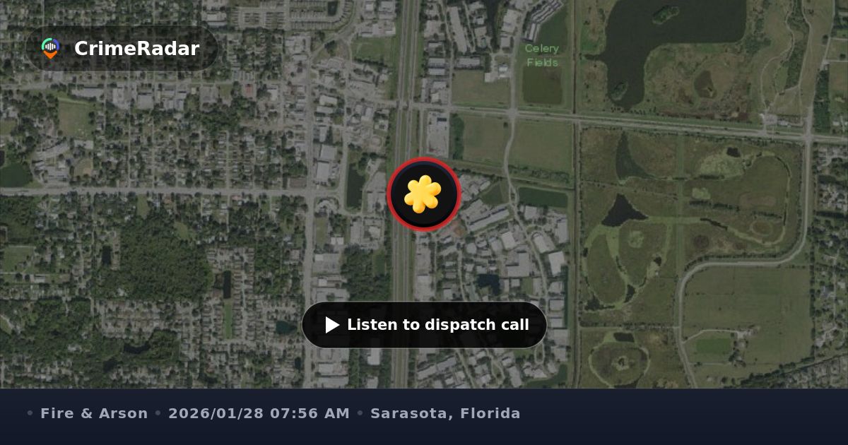Fire alarm at business on Cattlemen Rd, Sarasota FL | CrimeRadar