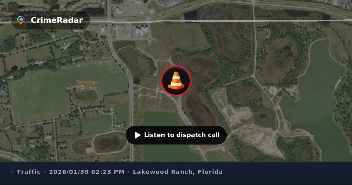 Vehicle collision reported at Cannon St and Lucent Pl, Lakewood Ranch ...