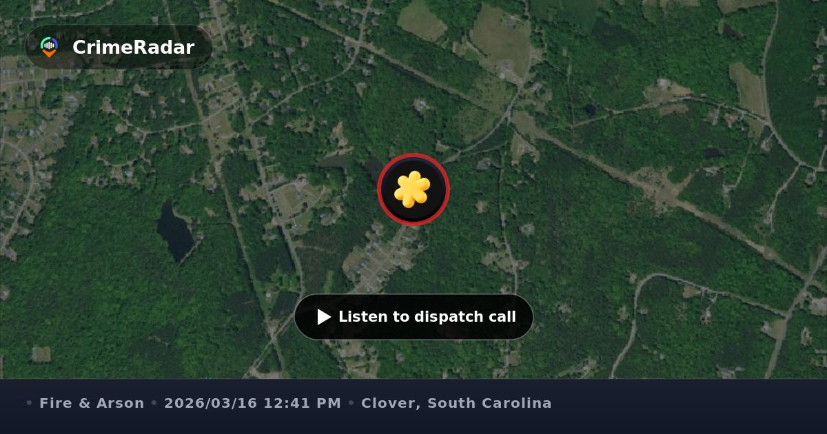 Power line hazard reported on Kingsbury Road, Clover SC | CrimeRadar