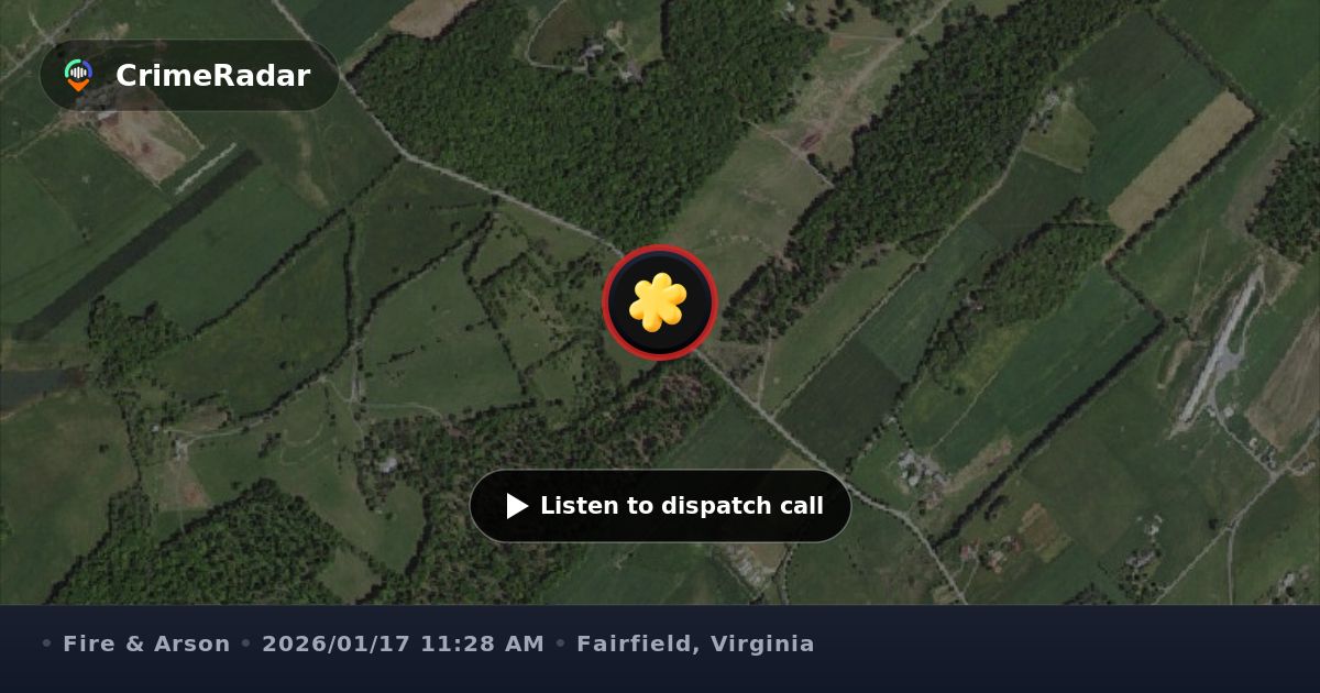 Fire crews battle house fire on Swope Lane, Fairfield VA | CrimeRadar