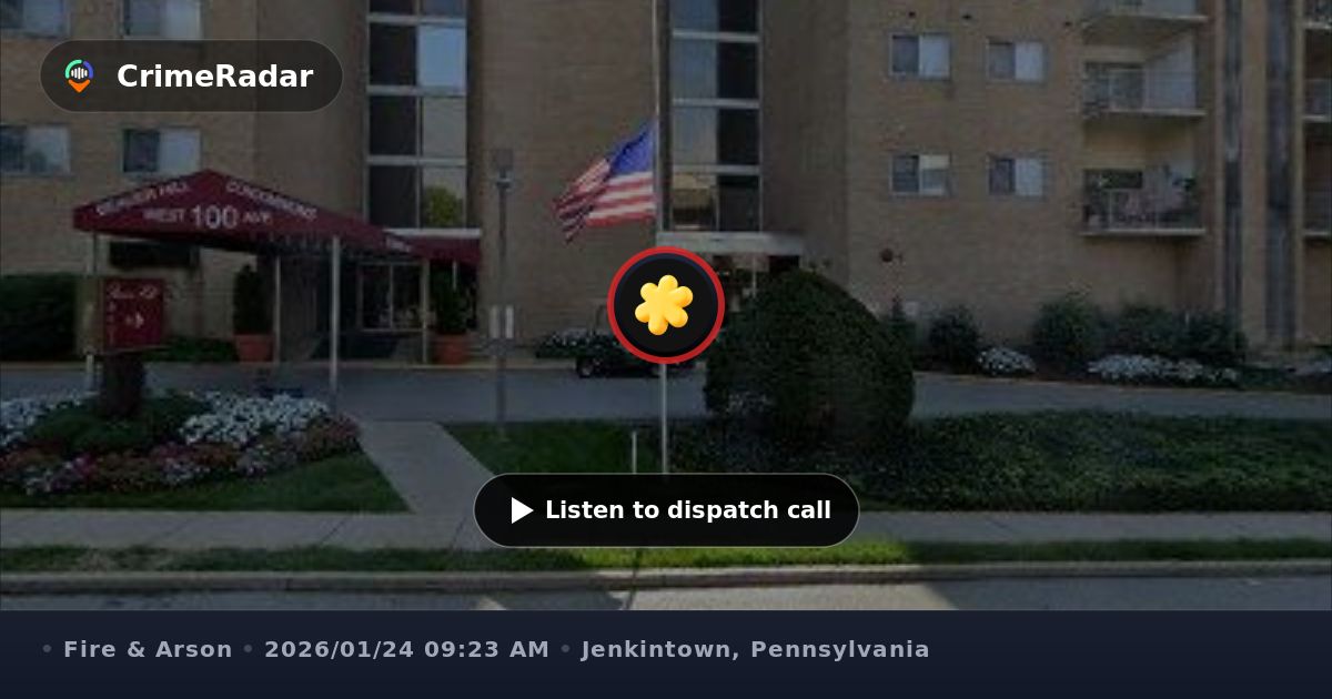 Fire crews battle blaze at Beaver Hill Condos, Jenkintown PA | CrimeRadar