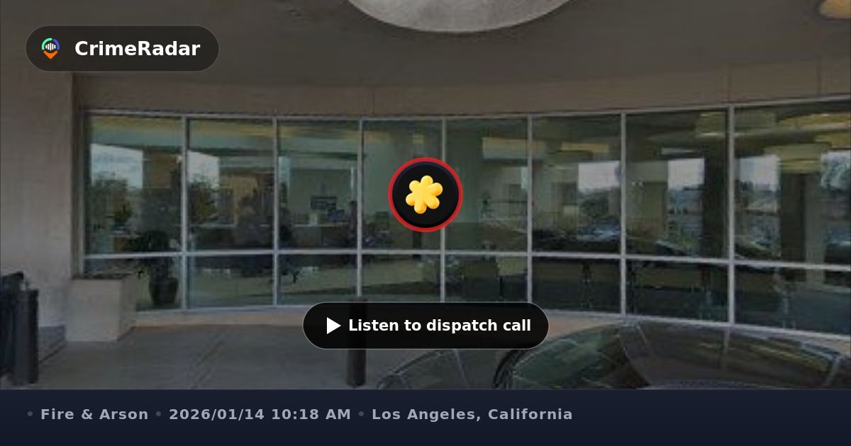Possible fire alarm near Rinaldi St, Los Angeles CA | CrimeRadar