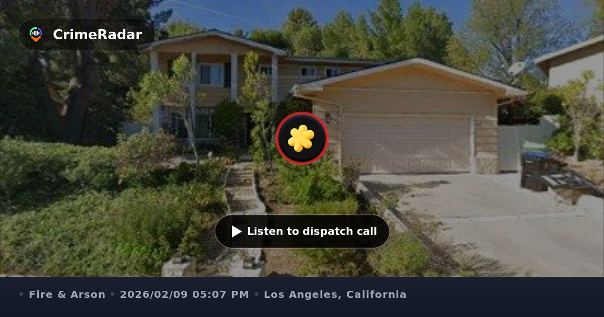 Fire crews respond to structure fire near Hyannis Dr, Los Angeles CA ...