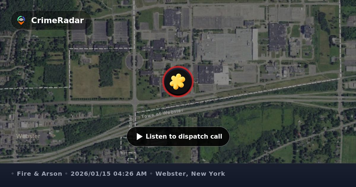Small industrial fire on Phillips Rd, Webster NY | CrimeRadar