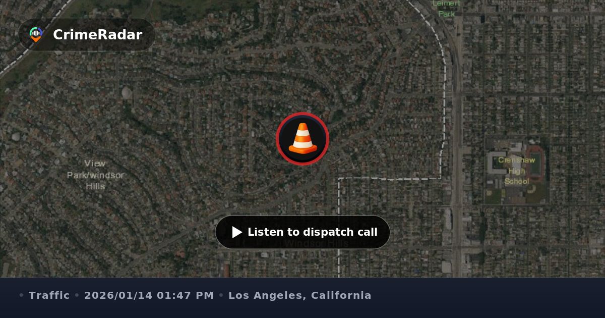 Traffic incident near Slauson Ave and West Blvd, Los Angeles CA ...