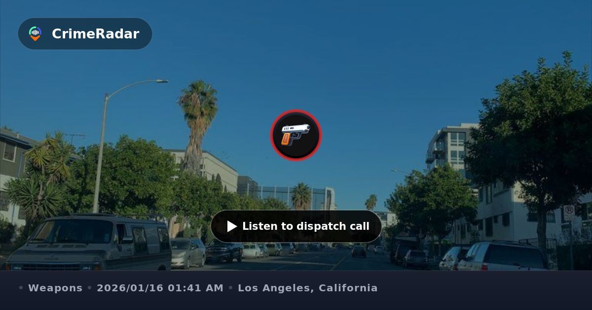 Possible stabbing near St. Andrews Pl and 7th St, Los Angeles CA ...