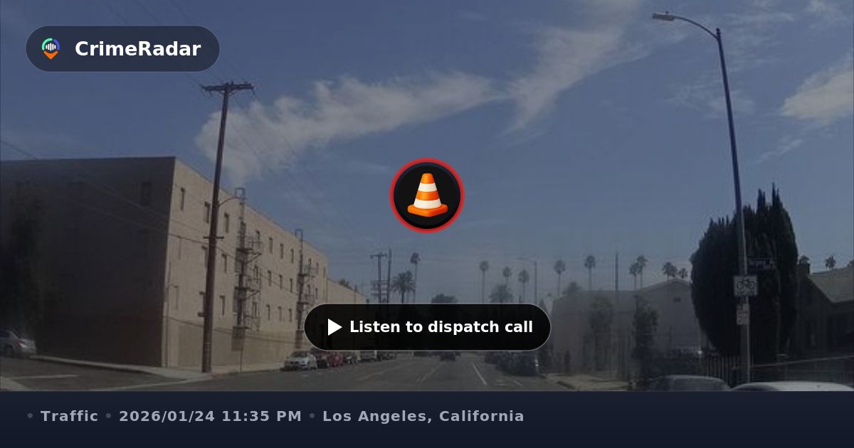 Apparent two-car crash on Lexington Avenue, Los Angeles CA | CrimeRadar