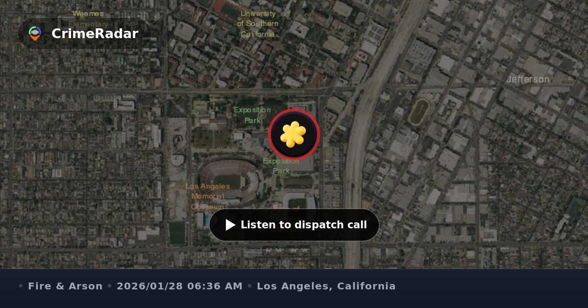 Rubbish fire reported near Martin Luther King Jr Blvd, Los Angeles CA ...
