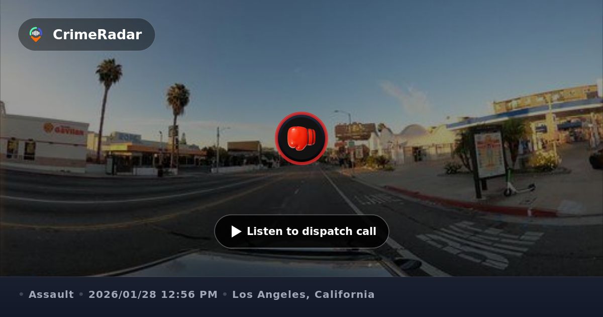 Possible assault near La Brea and Sunset, Los Angeles CA | CrimeRadar