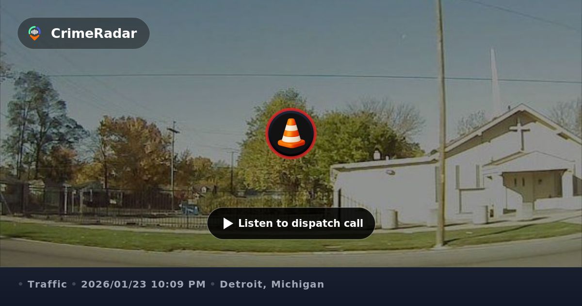 Apparent injury accident near Greenfield Rd, Detroit MI | CrimeRadar