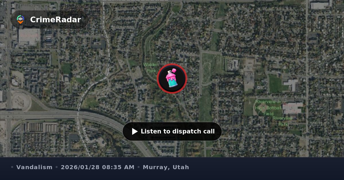 Graffiti found along Jordan River Trail, Murray UT | CrimeRadar