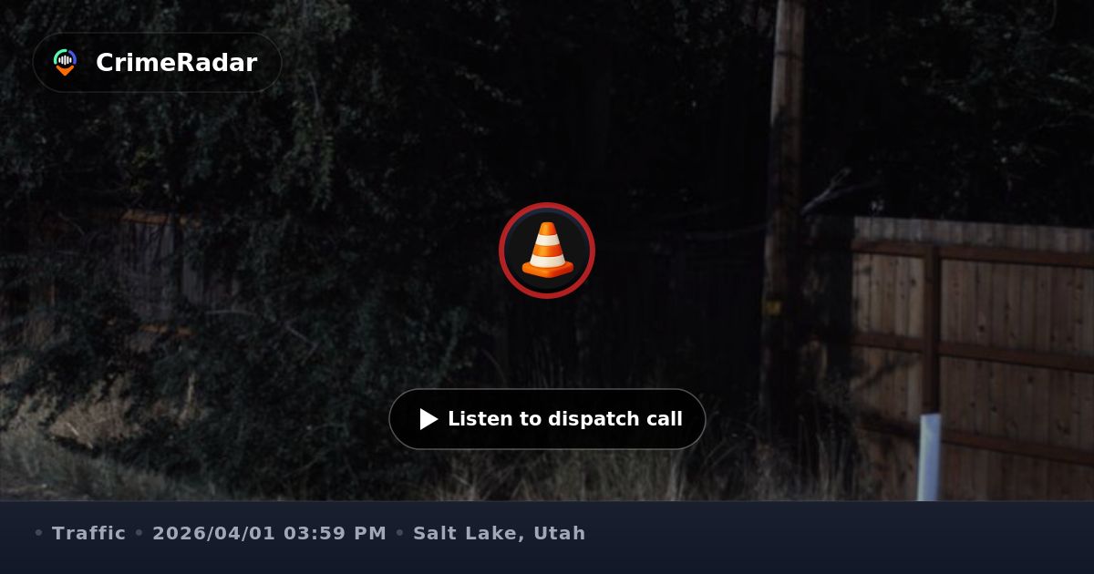Traffic issue involving two vehicles on Van Winkle, Salt Lake County UT ...