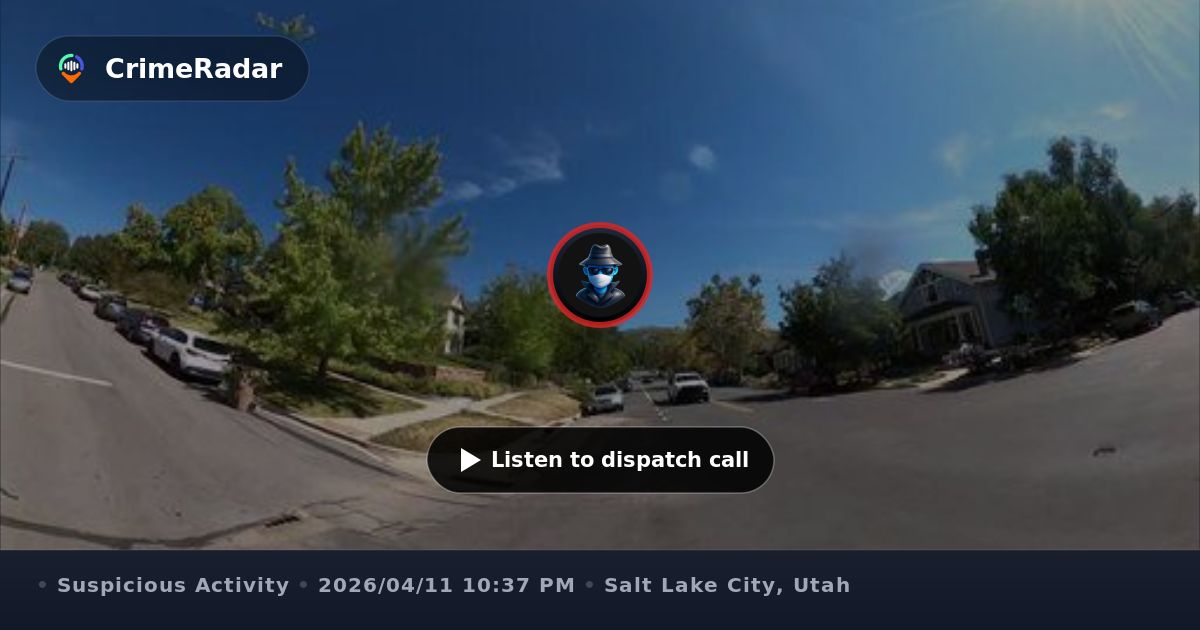 Suspicious black van reported at apartment complex, Salt Lake City UT ...