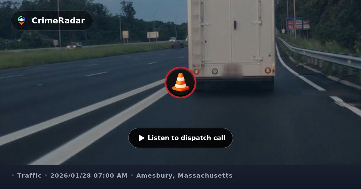 Two-car collision on I-95 north of Whittier Bridge, Amesbury MA ...