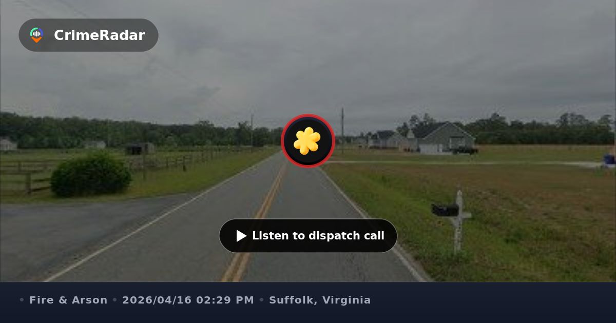 Brush fire near power station with access issues, Suffolk VA | CrimeRadar