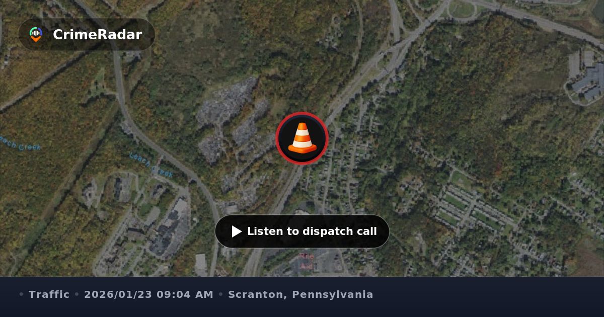 Three-car crash near Keyser Ave KFC, Scranton PA | CrimeRadar