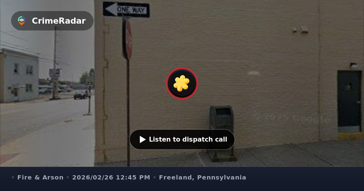 Fire alarm at Freeland Elderly Apartments, Freeland PA | CrimeRadar
