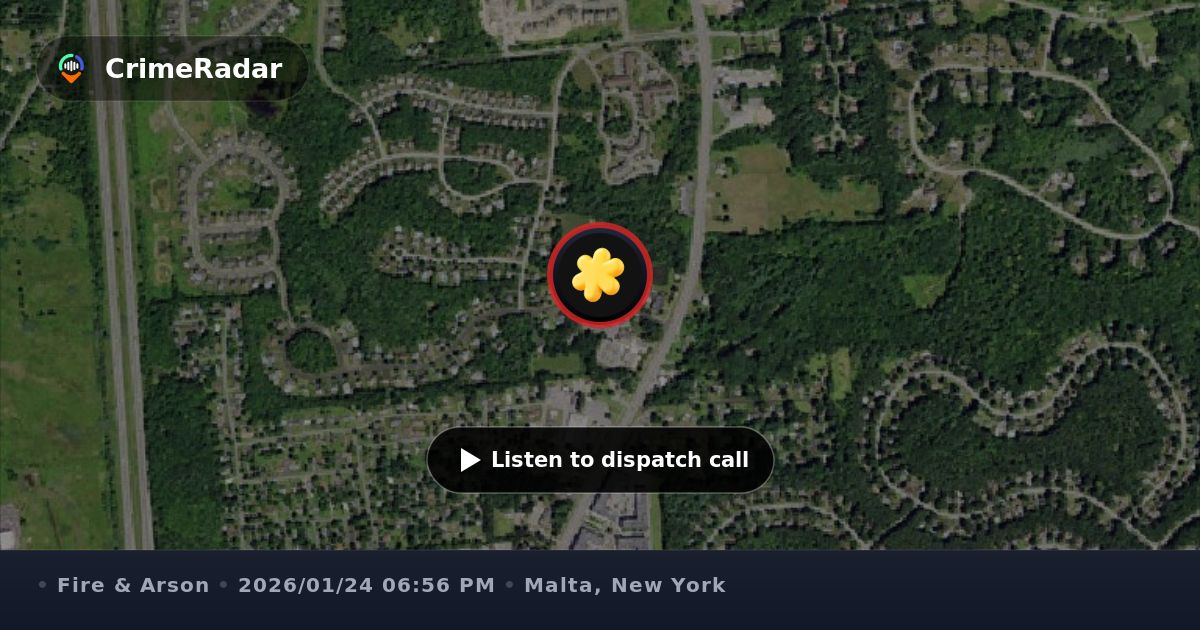 Fire crews respond to alarm near Ellsworth Boulevard, Malta NY | CrimeRadar