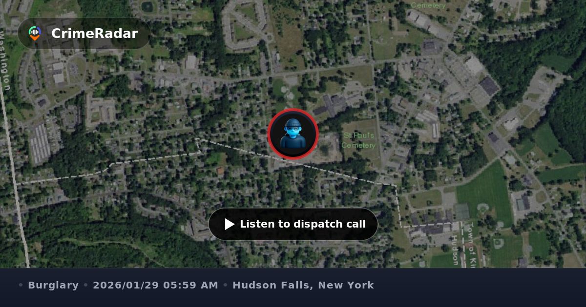 Alarm reported at dispensary on Main St, Hudson Falls NY | CrimeRadar