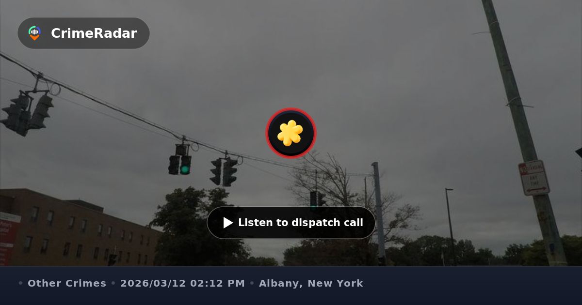 Ambulance out of service after patient transport, Albany NY | CrimeRadar