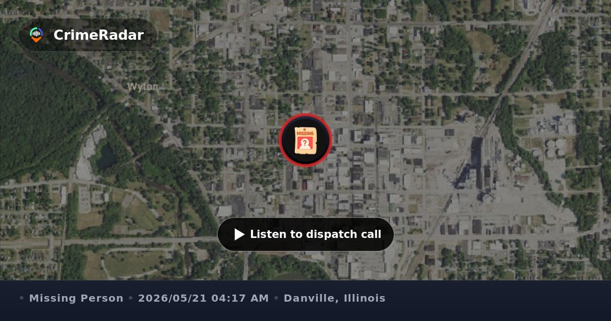 Missing juvenile runaway reported in Danville, Danville IL | CrimeRadar