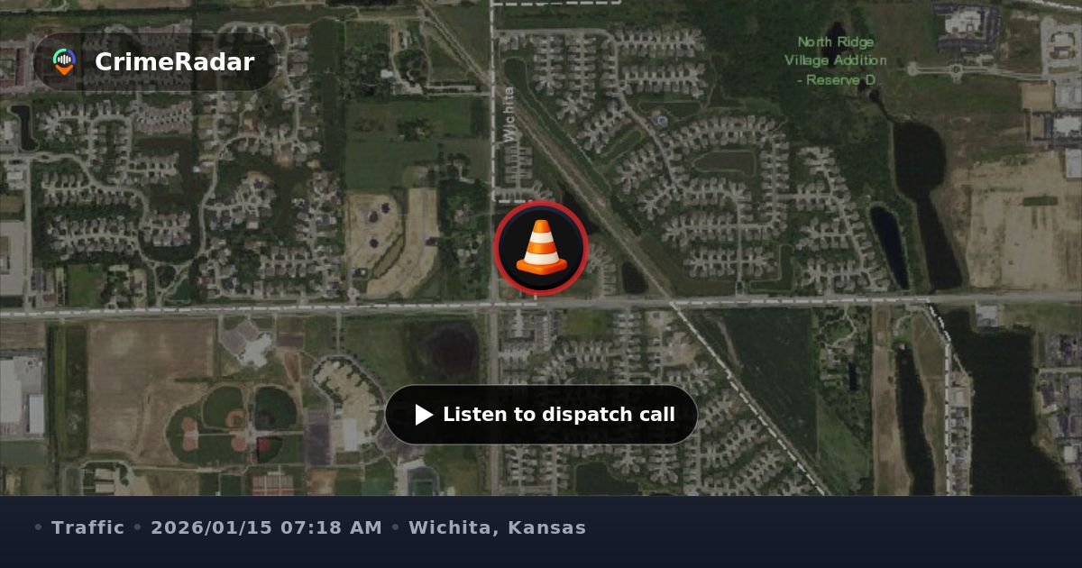 Traffic collision near Pepper Ridge and 37th St, Wichita KS | CrimeRadar