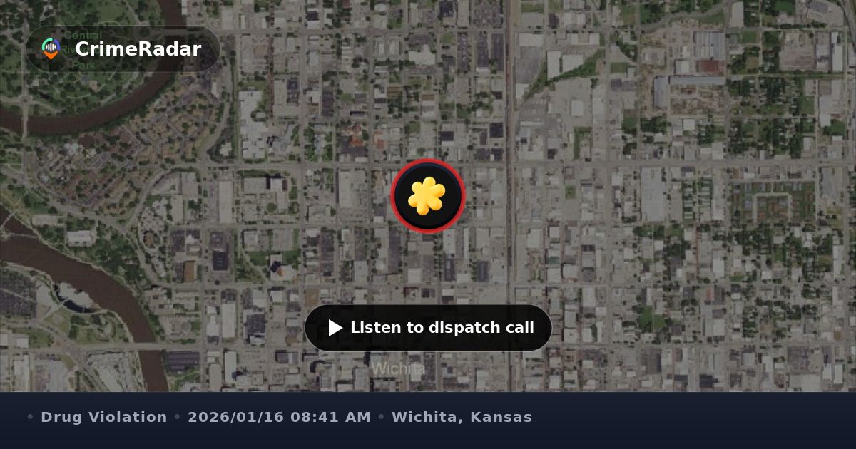 Welfare check for possible drug use near Mosley St, Wichita KS | CrimeRadar