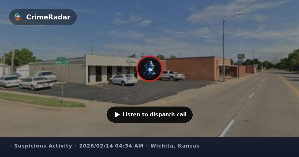 Suspicious person reported at East Kellogg address, Wichita KS | CrimeRadar
