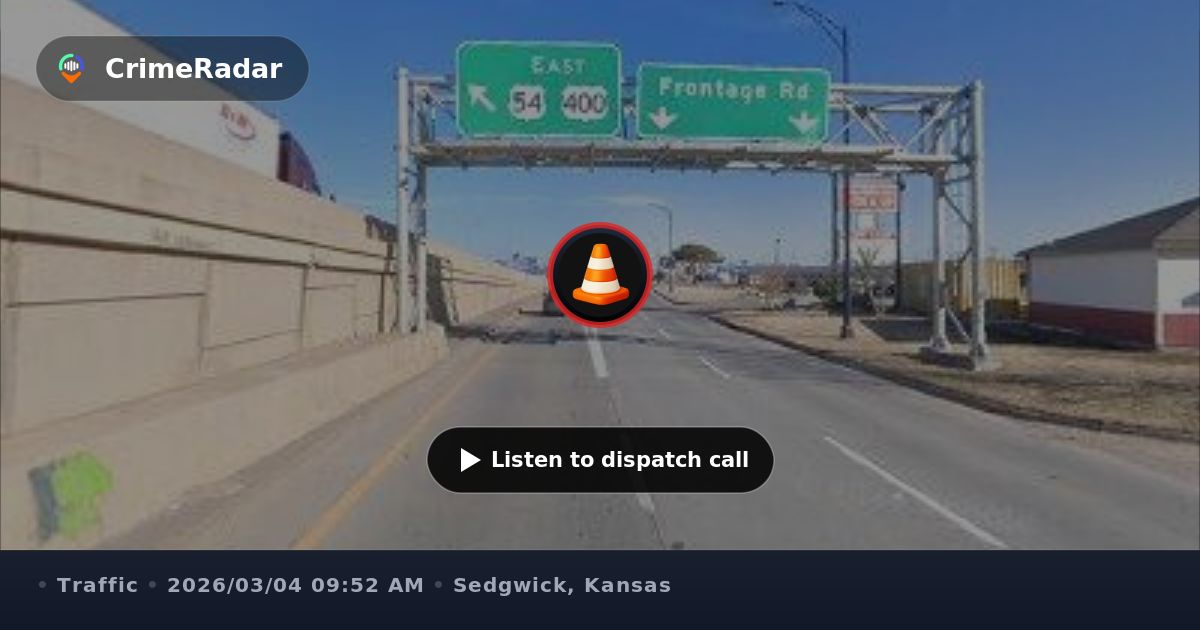 Traffic stop on West Kellogg Drive, Sedgwick County KS | CrimeRadar