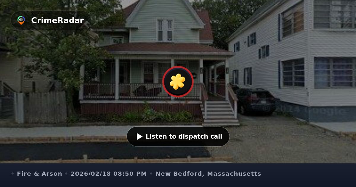 Fire alarm sounding on West Rodney French Boulevard, New Bedford MA ...