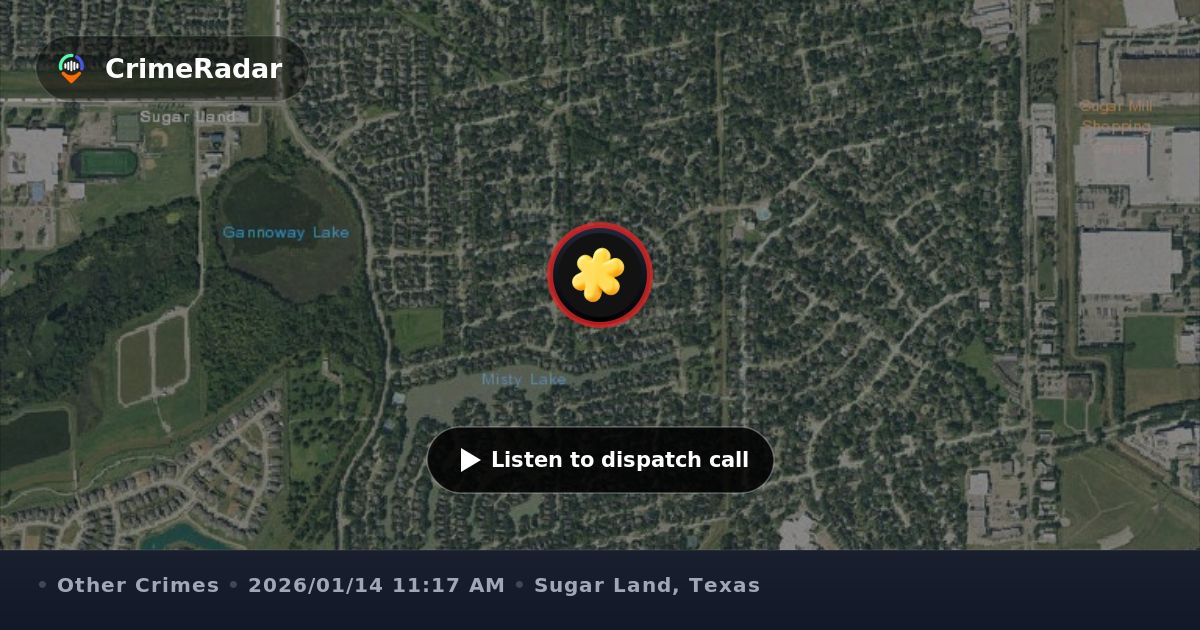 Engine assists outside agency near Drakewood Dr, Sugar Land TX | CrimeRadar