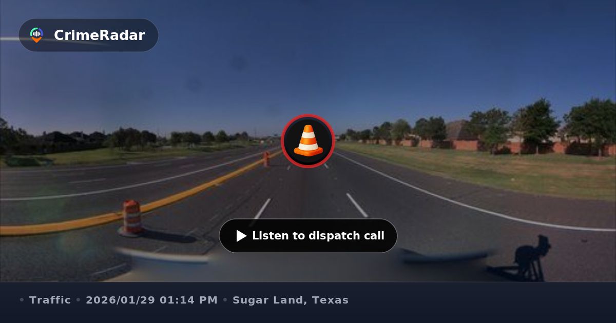 Traffic stop leads to medical evaluation near Highway 6, Sugar Land TX ...