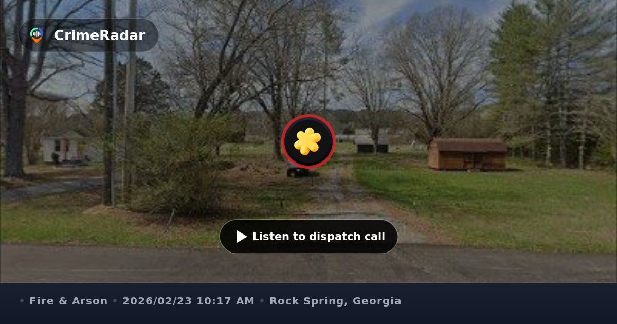 Structure fire with power cut and medical support, Rock Spring GA ...