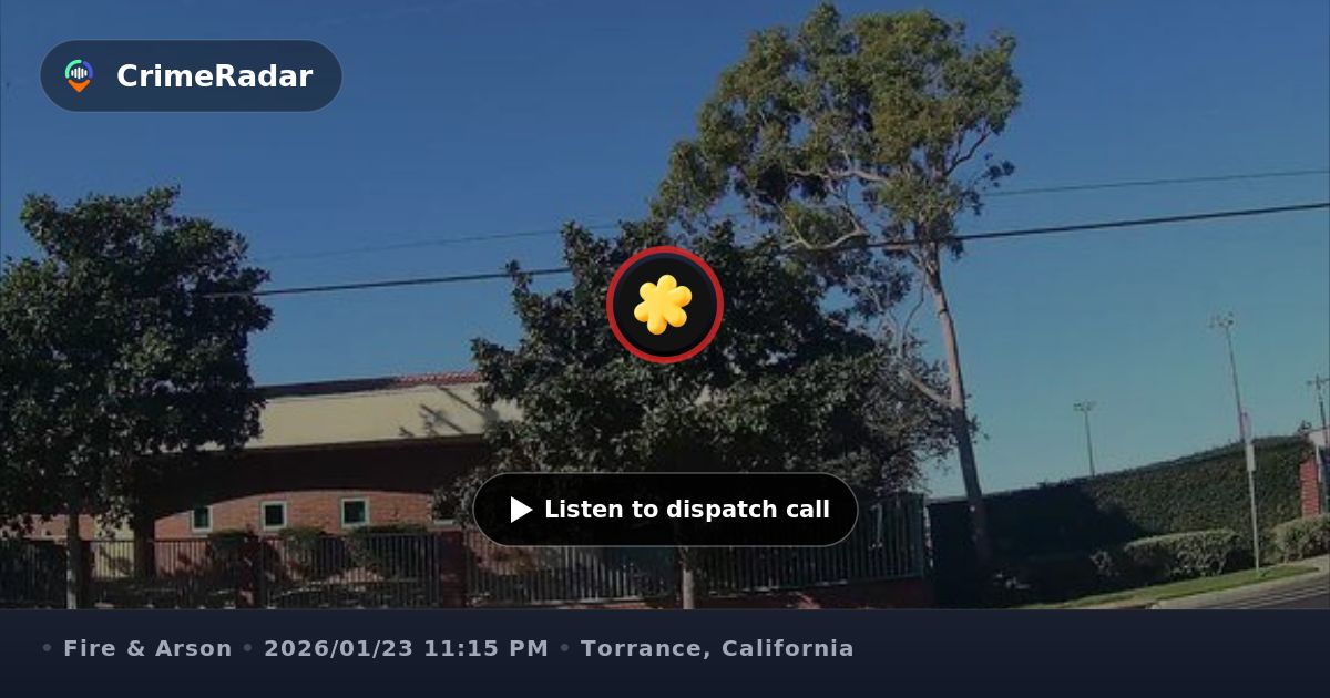 Fire alarm at school on Garnet St, Torrance CA | CrimeRadar
