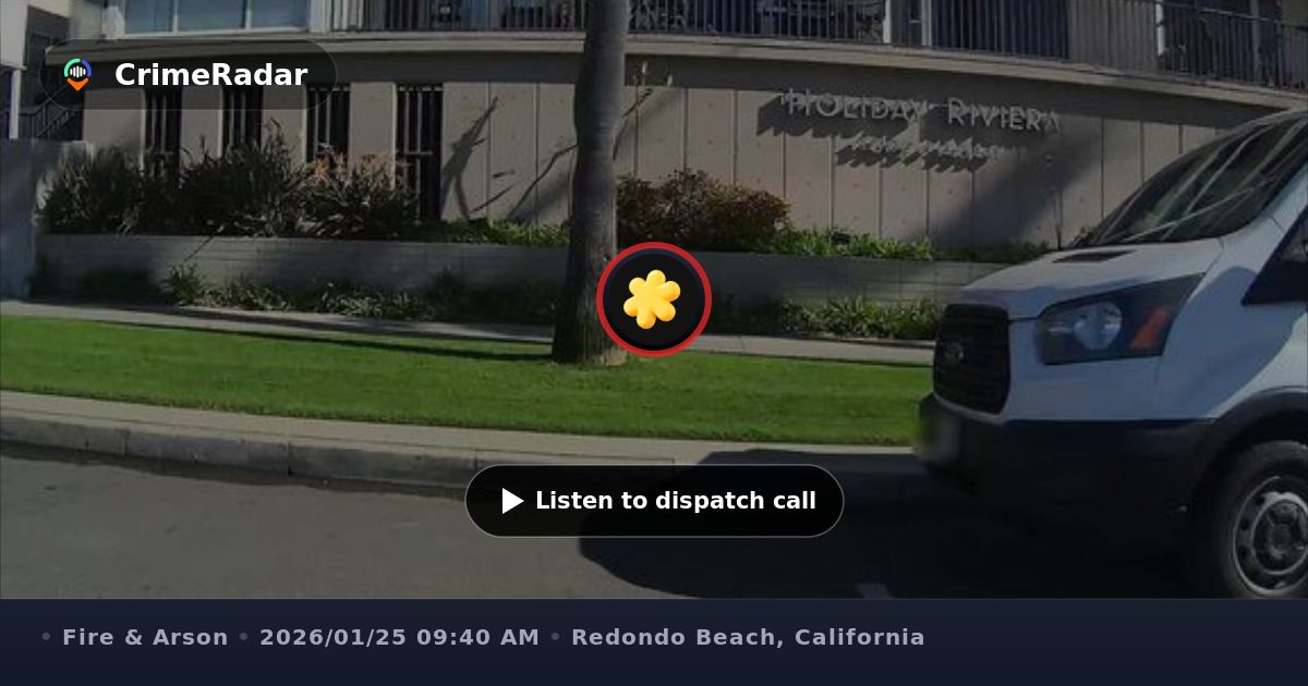 Fire alarm at Riviera Holiday Apartments, Redondo Beach CA | CrimeRadar