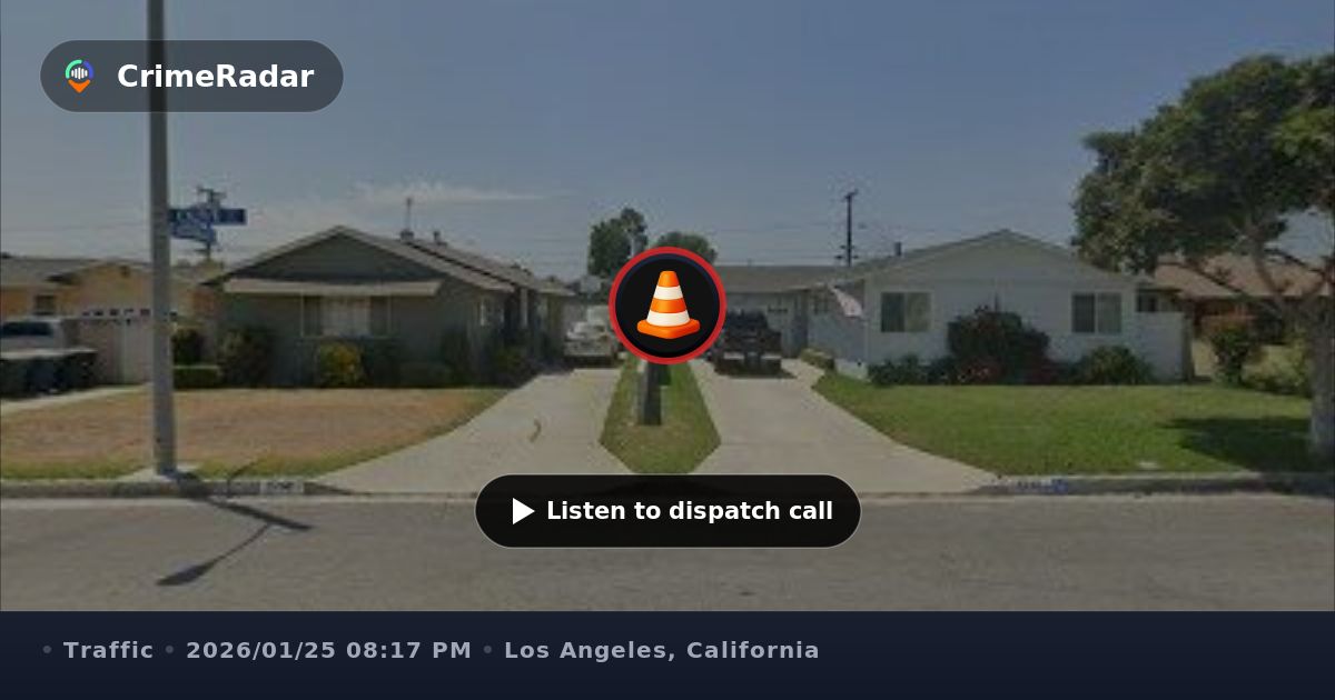 Multiple crews handle vehicle collision near Castana Ave, Los Angeles ...