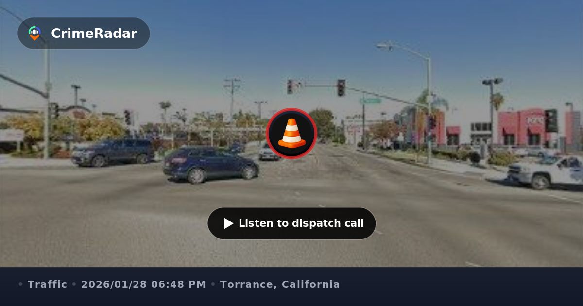 Traffic collision with rescue near Anza Ave, Torrance CA | CrimeRadar