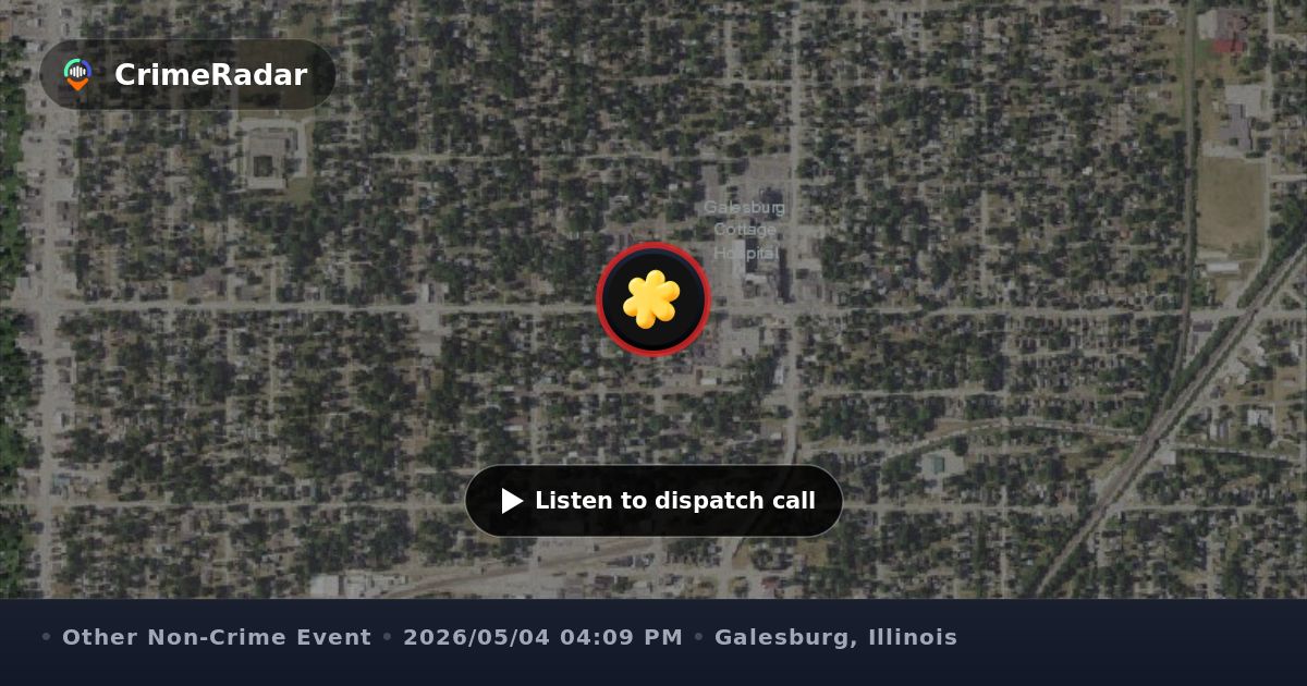 Loose dog reported, now back inside home, Galesburg IL | CrimeRadar