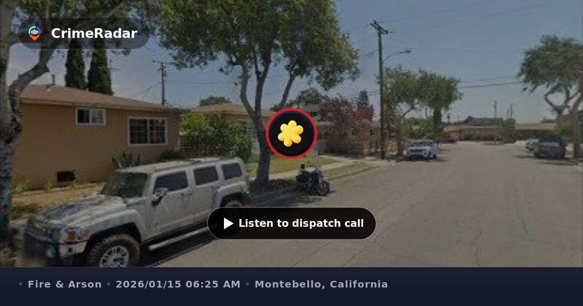 Trash fire near Gary Avenue and I-10, Montebello CA | CrimeRadar