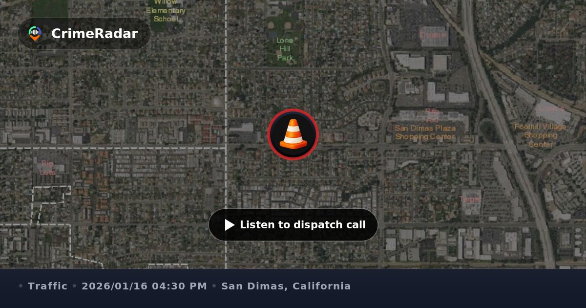 Pedestrian struck near West Arrow Highway, San Dimas CA | CrimeRadar