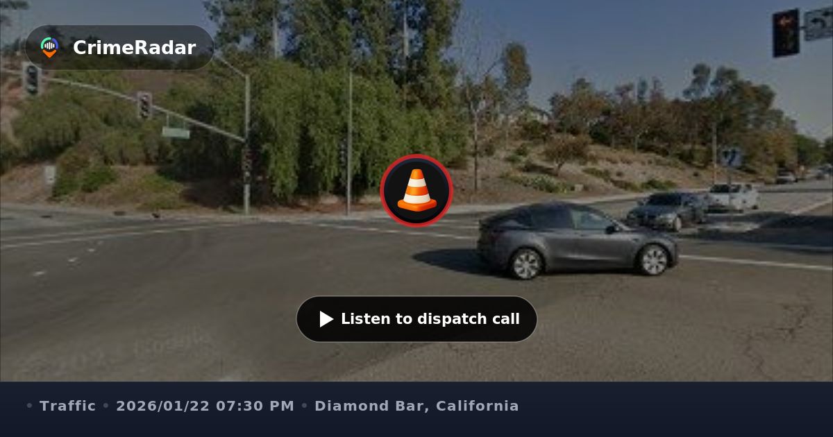 Rescue crews respond to vehicle crash near Mission Blvd, Diamond Bar CA ...