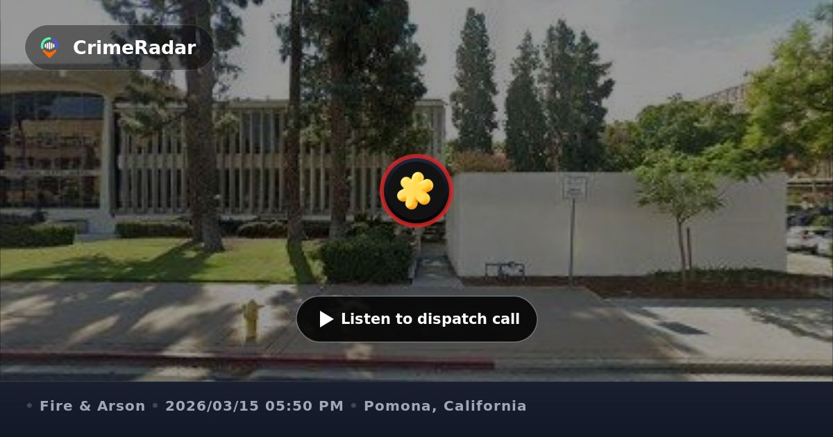 Second alarm fire at commercial building, Pomona CA | CrimeRadar