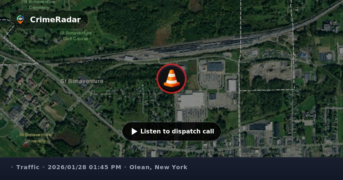 Minor two-car crash near West State Street Walmart, Olean NY | CrimeRadar