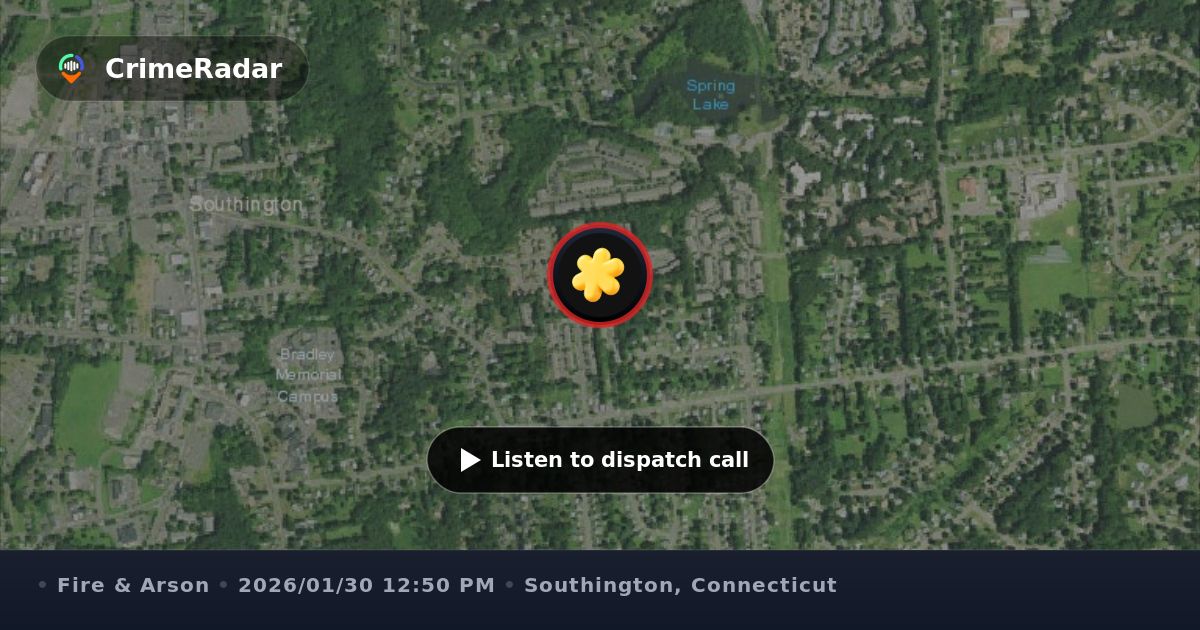 Crews respond to smoke report near Berlin St, Southington CT | CrimeRadar