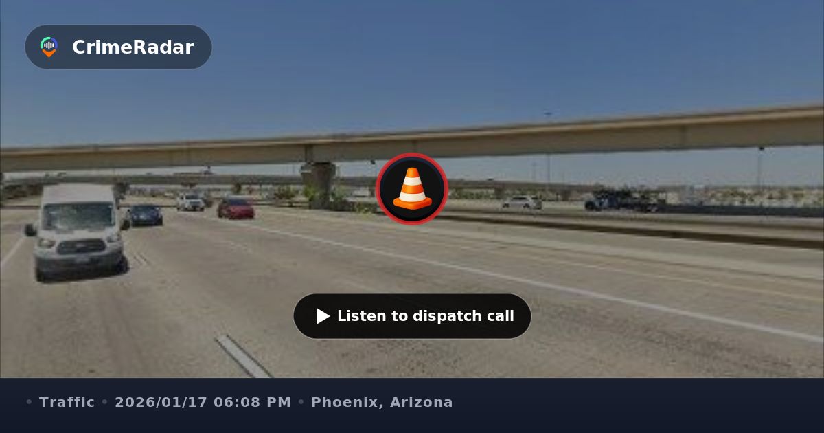 Pedestrian spotted on I-10 near downtown Phoenix, Phoenix AZ | CrimeRadar