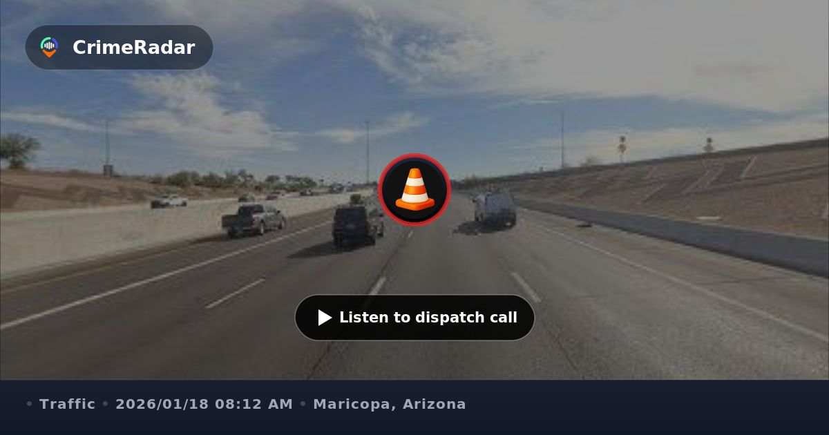 Traffic hazard on Loop 101 near 5th Street, Maricopa County AZ | CrimeRadar