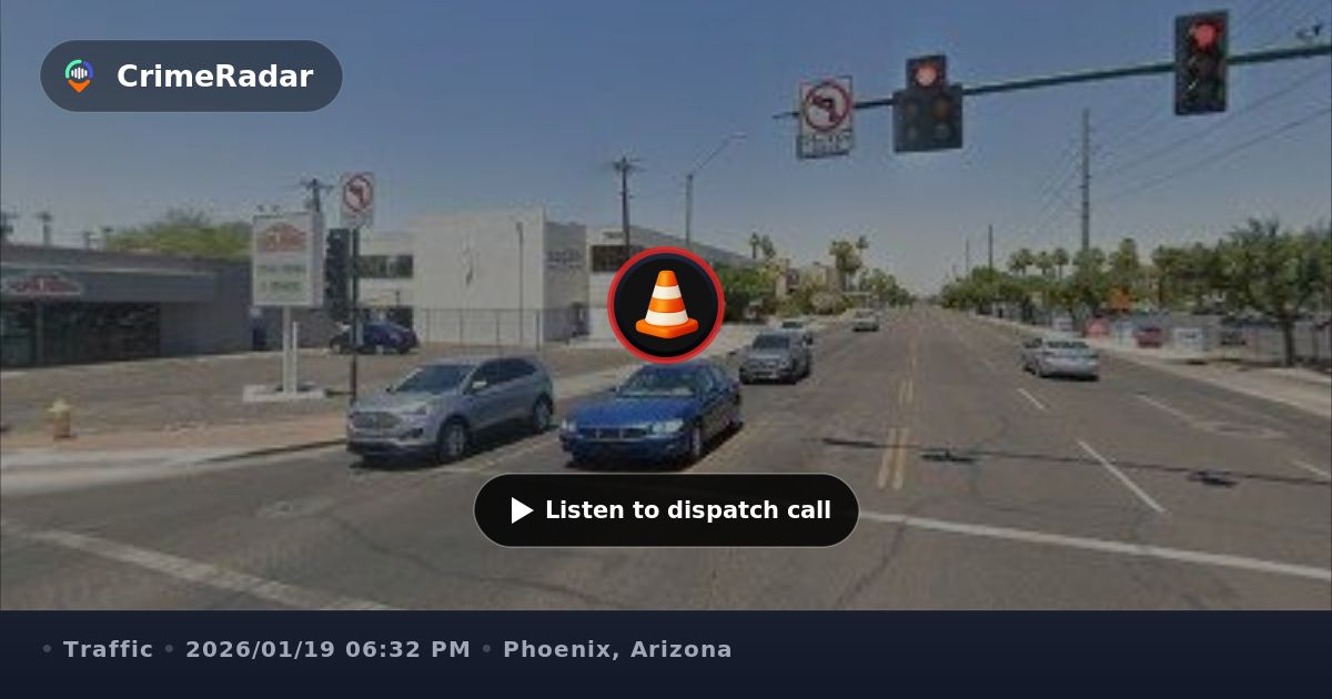 Traffic accident near Thomas Rd and 7th St, Phoenix AZ | CrimeRadar