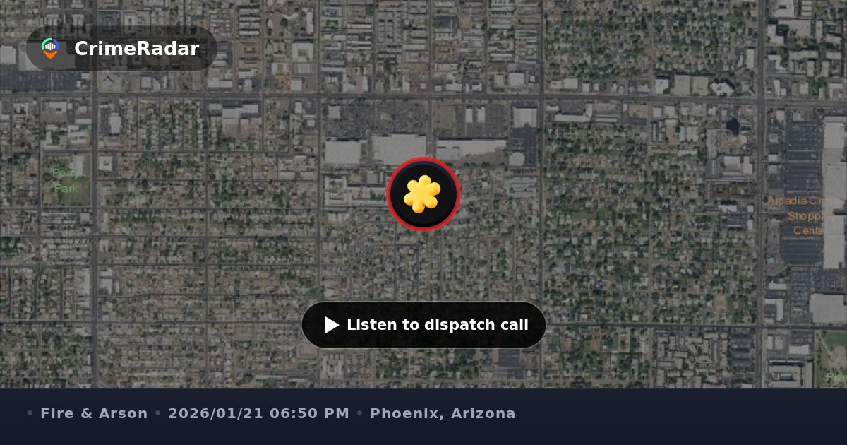 Fire crew checks possible alarm activation near 38th Way, Phoenix AZ ...