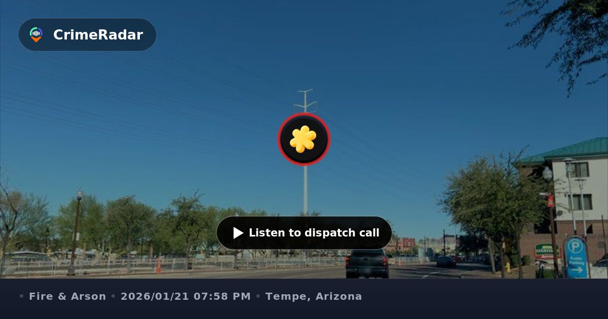 Fire crews stage for possible fire near 6th St and Ash Ave, Tempe AZ ...