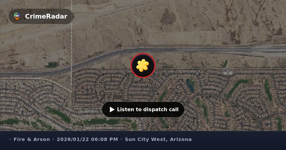 Fire crews check possible hazard on De La Guerra Dr, Sun City West AZ ...